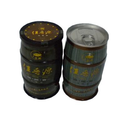 China High Quality Best Price 330ml 355ml 473ml 500m Empty Metal Tin Printed Coffee/tea Round Jars Supplier with Easy Pull Cover for sale