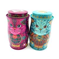 China Custom Printing 500g Pet Food Packaging Tin Can Empty Coffee Bean Milk Powder Round Storage Tin Cans for sale