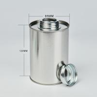 China Customize 500g Empty Airtight Round Big Coffee Bean Tin Can Silver Roasted Coffee Beans Packaging Metal Jars With Tin Screw Lid for sale