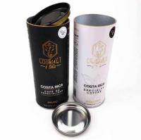 China Manufacturers Food Grade Luxury Tea Container Ground Coffee Canister Gift  Pack Metal Screw Coffee Supplements Powder Tin Can for sale