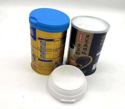 China Empty Custom Food Grade 800g Baby Milk Powder Metal Packaging Empty Cans With Tin Foil Lid/plastic Cover for sale