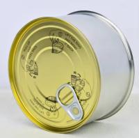 China Factory Customized Tin Can With Lid 180ml Press-in Food Container Empty Pet Food Can Snack Containers for sale