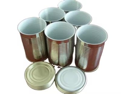 China Factory Wholesale100ml-750ml Food Grade Empty Round Metal Tin Can with Easy Open Lid for sale