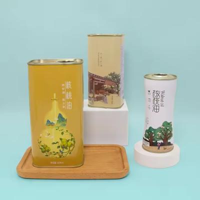 China Square and Round 200ml-1L Factory Custom Engine Oil Bottles 1 Liter Tin Can for Oil Metal Oil Can for sale