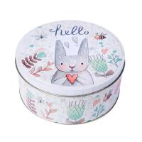 China Custom Empty 500g Food Grade Round Metal Cookie Candy Cake Tin Box for Candy Biscuit Packaging With Color Printing for sale