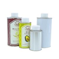 China Premium Quality Edible Oil Metal Container 750ML 1L 2L  Round and Square Olive Oil Tn Cans Manufacturers for sale