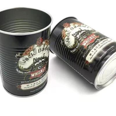 China Wholesale Custom Airtight Tea Powder Packing Tin Cylinder Coffee Bean Tea Jar Metal Food Safe Round Metal Candy Container for sale