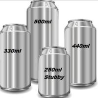 China Factory Wholesale 12oz 16oz 330ml 355ml 473ml 500ml Sleek Empty Beverage Soda Beer Tin Cans for sale