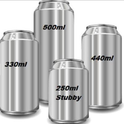 China Factory Wholesale 12oz 16oz 330ml 355ml 473ml 500ml Sleek Empty Beverage Soda Beer Tin Cans for sale