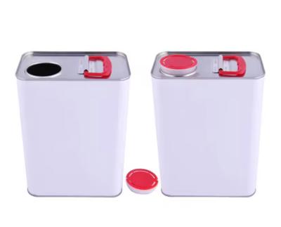 China 1L/5L Rectangular Tinplate Industrial Can Food Square Grade Olive Oil Empty Tin Cans Used for Olive Oil for sale