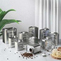 China A Custom Metal Cocoa Powder Tin Box Wholesale Cooking Pepper Tin Can Food Graqde Chocolate Powder Tin Can with Cover for sale