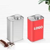 China A Custom Metal Cocoa Powder Tin Box Wholesale Cooking Pepper Tin Can Food Graqde Chocolate Powder Tin Can with Cover for sale
