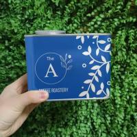 China A Custom Metal Cocoa Powder Tin Box Wholesale Cooking Pepper Tin Can Food Graqde Chocolate Powder Tin Can with Cover for sale