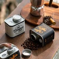 China Square coffee tin, Colombian coffee beans tin can for sale