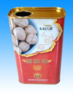 China 3L Edible Oil Tin Containers Food Grade 0.21mm Empty Oil Tin Can for sale