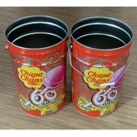 China ISO9001 Cooking Oil Tin Can CMYK 5L Round Tin Containers for sale