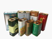China 1 Gallon Metal Olive Oil Can 0.28mm Large Square Tin Containers for sale