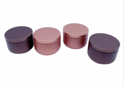 China Small Round 500g Tea Tin Boxes 4 Color Offset Printing for sale