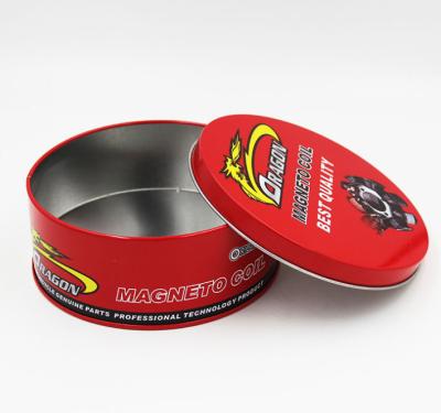 China 4 Colors Biscuit Tin Box CMYK Printing Cookie Jar Canister for sale