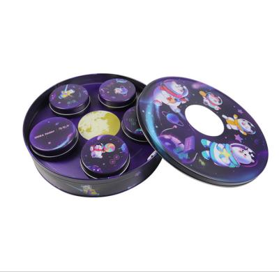 China 0.25mm Large Gift Tins Embossed Christmas Cookies Tin Can for sale