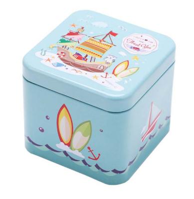 China OEM Logo Printed Biscuit Tin Box Cookies Metal Cannaburst Tin for sale