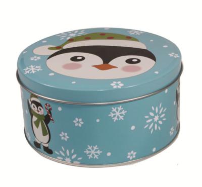 China Custom Printed Food Grade Metal Tin Box Candy Cake Storage for sale