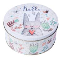 China Customized CMYK Round Gift Tin Cans For Cookies for sale