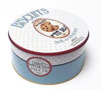 China Custom 0.23mm Biscuit Tin Box Metal Cake Box Food Packaging for sale