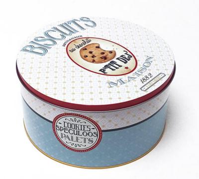 China Custom 0.23mm Biscuit Tin Box Metal Cake Box Food Packaging for sale