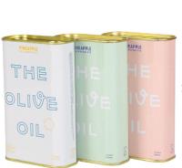 China Customized Olive Oil Tin Cans Printed Cooking Oil Cans With Cylindrical Shape for sale