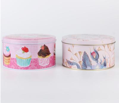 China Custom Round Cannaburst Tin With Removable Lid Metal Tin Can Packaging for sale