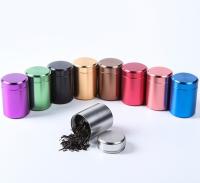 China Food Grade Tea Tin Boxes PMS Offset Printing Metal Round Box for sale