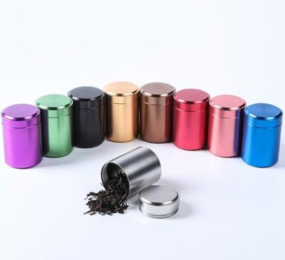 China Food Grade Tea Tin Boxes PMS Offset Printing Metal Round Box for sale