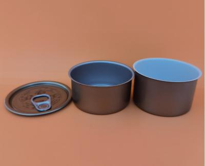 China 0.15mm Thickness Cat Food Can Jar Small Empty Metal Tin Box Tea Packaging for sale
