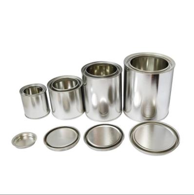 China 1L Paint Pail Bucket Waterproof Metal Lid Mini Tin Pails for sale