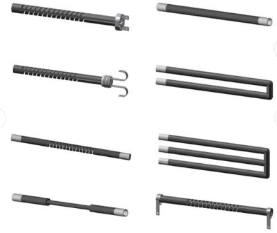 China 1400°C 1500°C 1600°C Electric Resistance High Temperature Double Spiral Type Silicon Carbide Sic Heater Heating Element For Furnace for sale