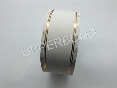 China Tobacco White Tipping Paper With Hot Stamping Gold Line for sale