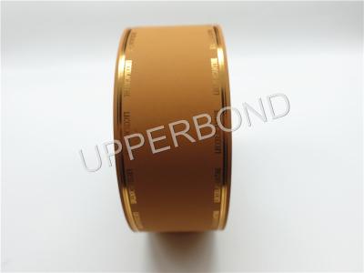 China Yellow Printing Tipping Paper With Hot Stamping Logo And Line for sale
