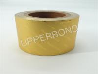 China Tobacco Industry Golden Embossing  Aluminum Foil Paper With Logo for sale