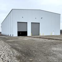 China Anti Earthquake Sandwich Panel Steel Structure Warehouse With Ball Blasting / Painting for sale