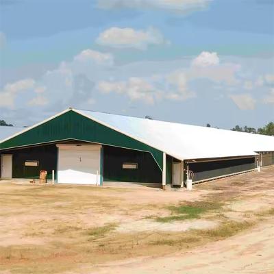 China Commercial Prefabricated Steel Building Durable Easy Install For Broiler Chickens Farms for sale