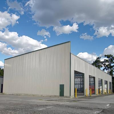 China Steel Structure Agricultural Grain Storage Building 18m x 40m x 5m Ventilated Steel Frame Construction for sale