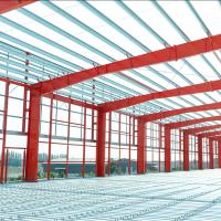 China Portal Frame Steel Structure Exhibition Hall Building 50m x 80m x 12m Clear Span Large Space Construction for sale