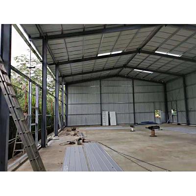 China Portal Frame Steel Structure Construction Factory Workshop 25m x 55m x 8m Manufacturing Building for sale
