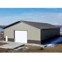 China Large Span Steel Structure Warehouse Building 50m x 100m x 10m Clear Span Portal Frame Construction for sale