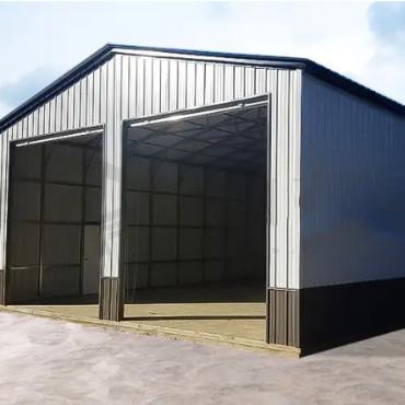 China Large Wind Load Steel Frame Workshop Building Self Design Factory Building for sale
