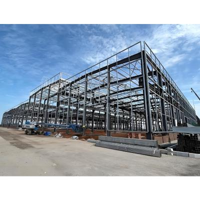 China Steel Framed Paint Booth Workshop Facility 25m x 40m x 7m Spray Coating Steel Frame Building Construction for sale