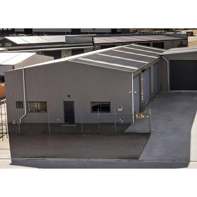 China Steel Framed Machine Shop Workshop Building 28m x 55m x 8m Precision Machining Steel Frame Construction for sale