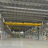 China Fireproof Rock Wool Insulated Steel Structure Factory Warehouse Building Anti Corrosion Galvanized Frame Large Span Storage Facility for sale