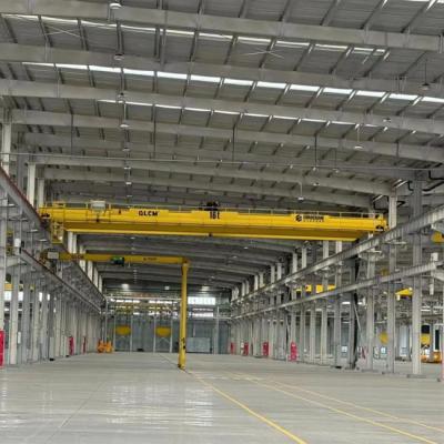 China Fireproof Rock Wool Insulated Steel Structure Factory Warehouse Building Anti Corrosion Galvanized Frame Large Span Storage Facility for sale